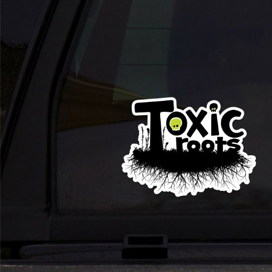 Roots Logo Sticker. Toxic Roots